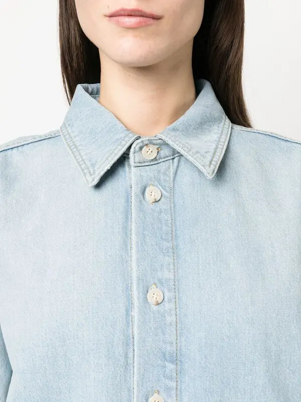 LOULOU STUDIO Light Wash Deni Shirt