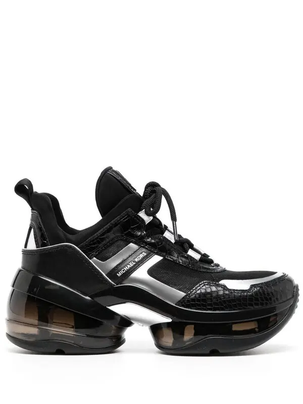 Michael Kors Olympia Extreme Sneakers In Black - 54% Off