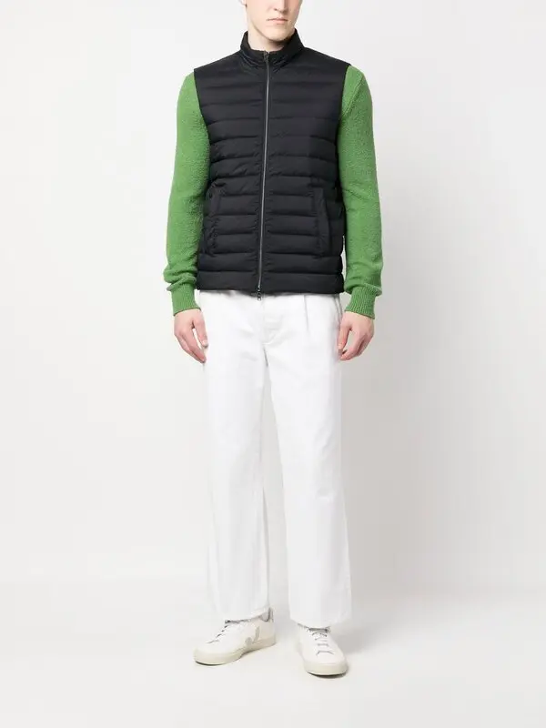 Herno Padded Zip-up Gilet - Blue