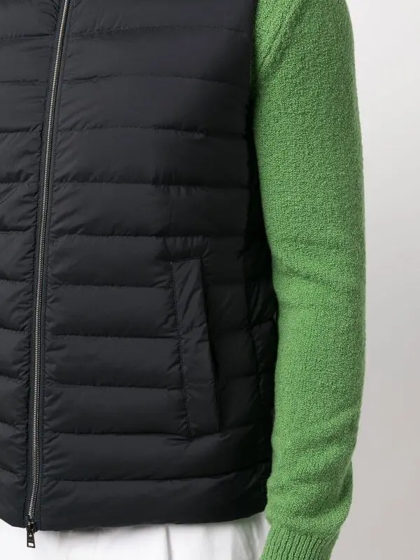 Herno Padded Zip-up Gilet - Blue