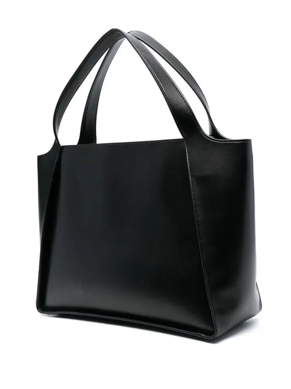 Stella McCartney Broderie Anglaise-logo Tote Bag - Black