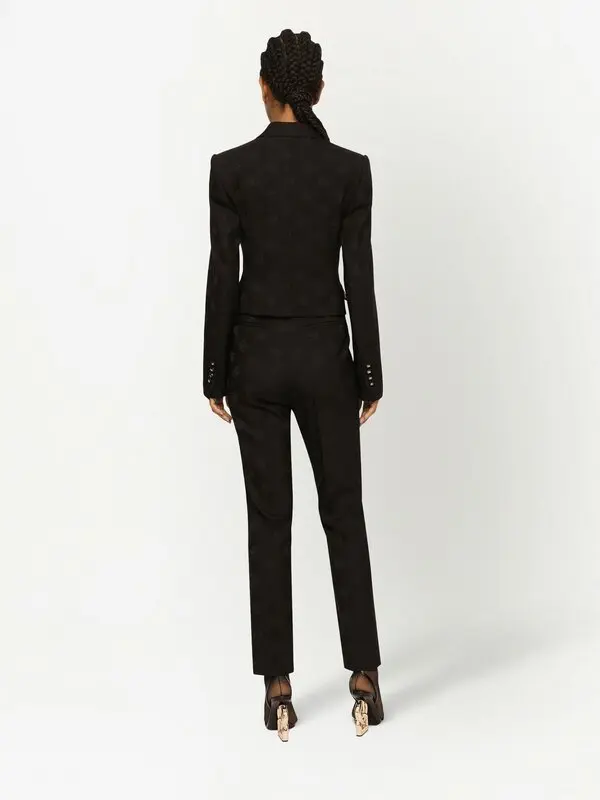 Dolce & Gabbana Jacquard Wool Spencer Blazer
