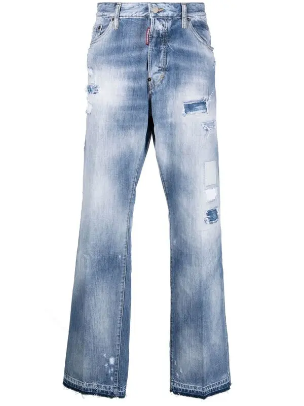 Dsquared2 Low-rise Wide-leg Jeans