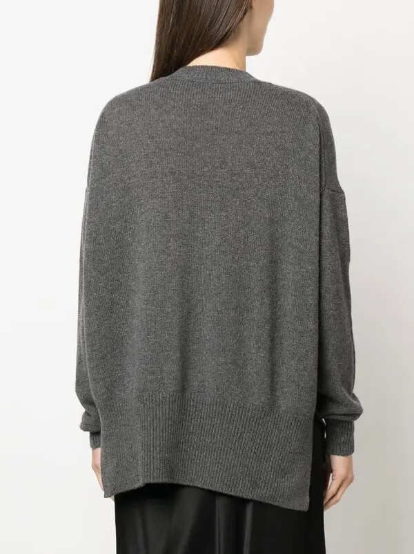 JIL SANDER Crew Neck Cashmere Jumper - Grey