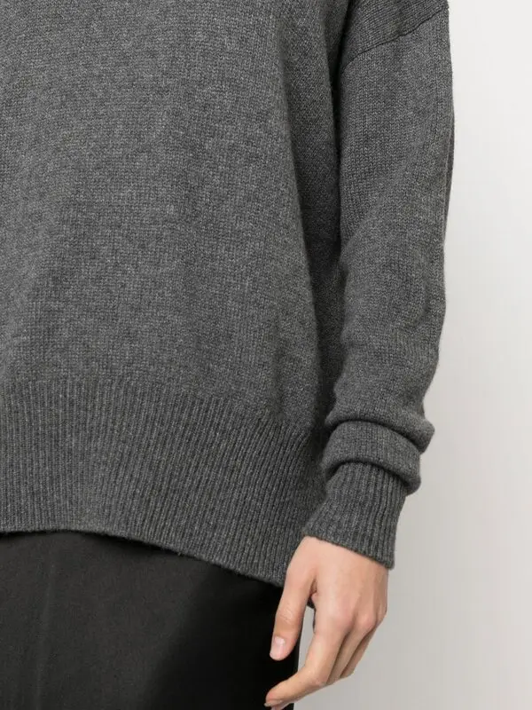 JIL SANDER Crew Neck Cashmere Jumper - Grey