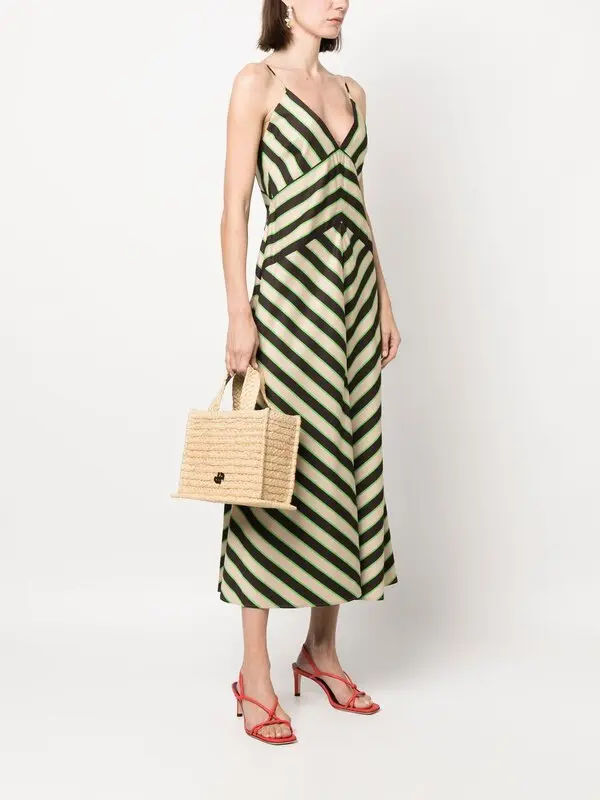PATOU Small Jp Raffia Tote Bag