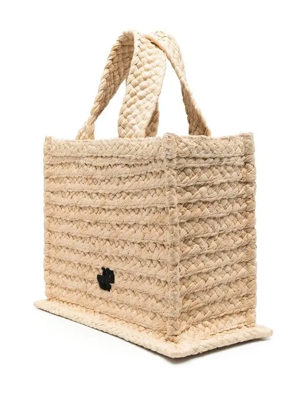 PATOU Small Jp Raffia Tote Bag