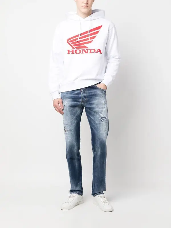Dsquared2 Graphic-print Hoodie - White