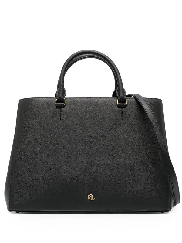 Ralph Lauren Hanna Leather Satchel - Black