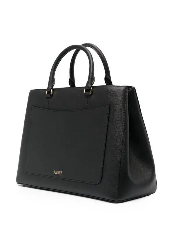 Ralph Lauren Hanna Leather Satchel - Black
