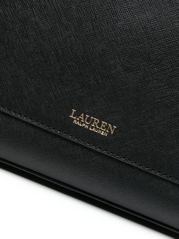 Ralph Lauren Hanna Leather Satchel - Black