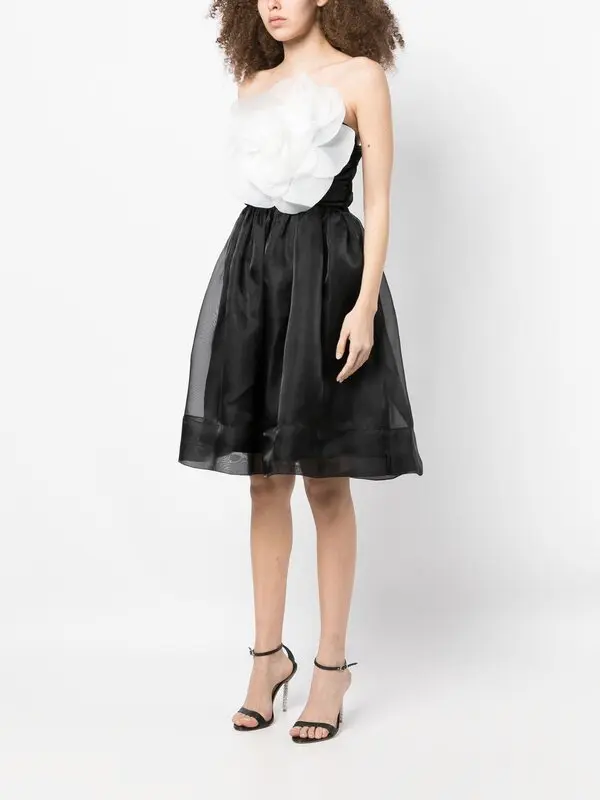 cynthia rowley tulle floral appliqu midi dress Cynthia Rowley