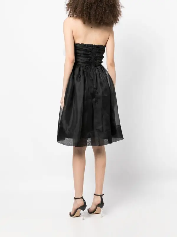 cynthia rowley tulle floral appliqu midi dress Cynthia Rowley Floral Organza Scallop Midi-Dress Size 4 NWT