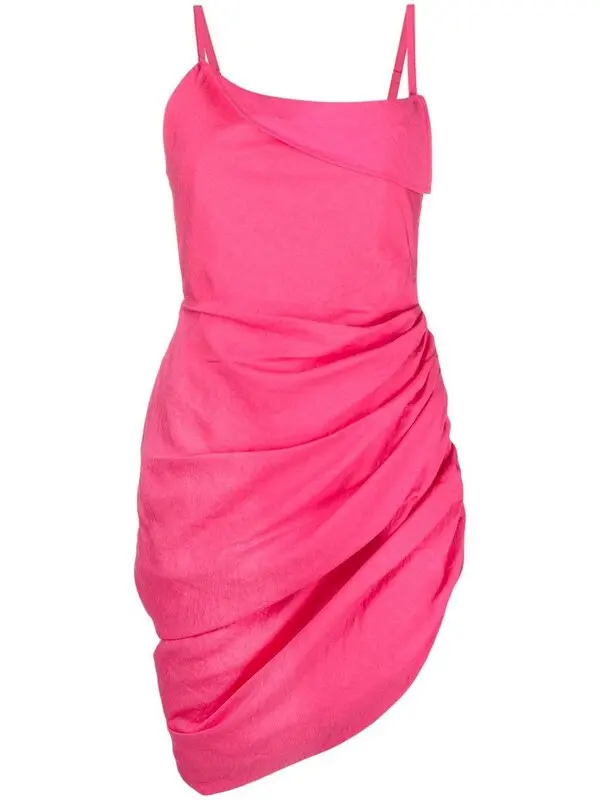 Jacquemus La Robe Saudade Draped Mini Dress - Pink