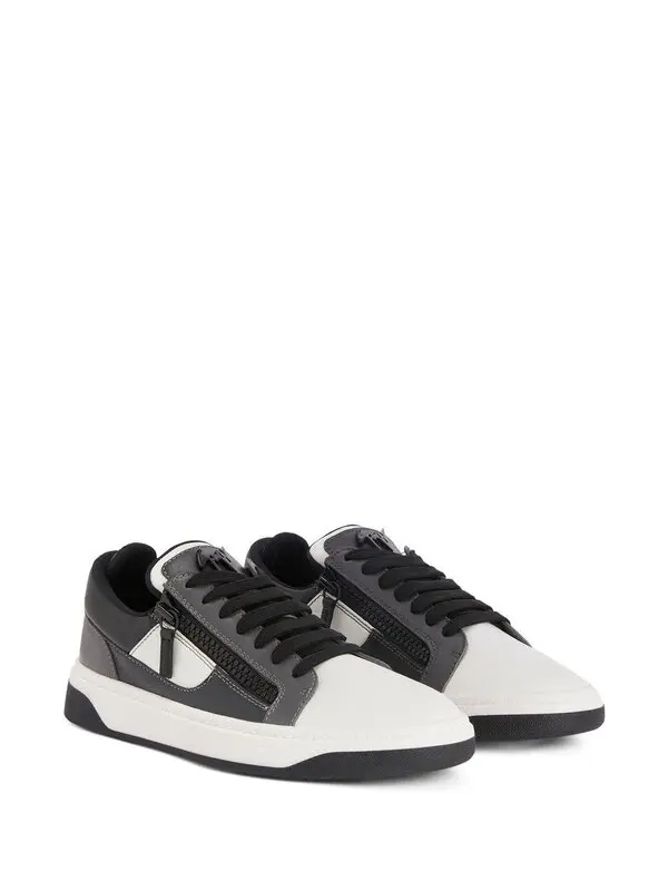 GIUSEPPE ZANOTTI Double-zip Low-top Sneakers - Black