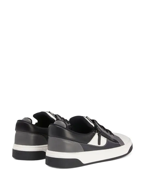 GIUSEPPE ZANOTTI Double-zip Low-top Sneakers - Black