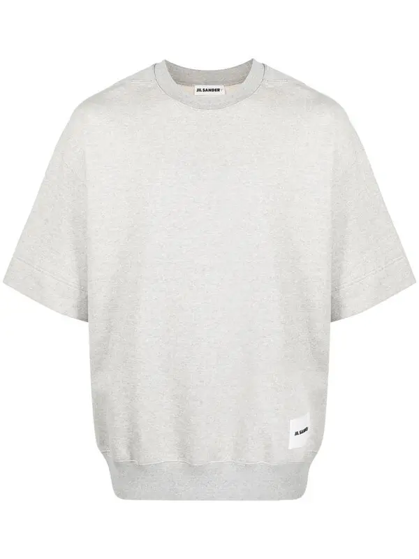 JIL SANDER Short-sleeve Cotton Sweatshirt