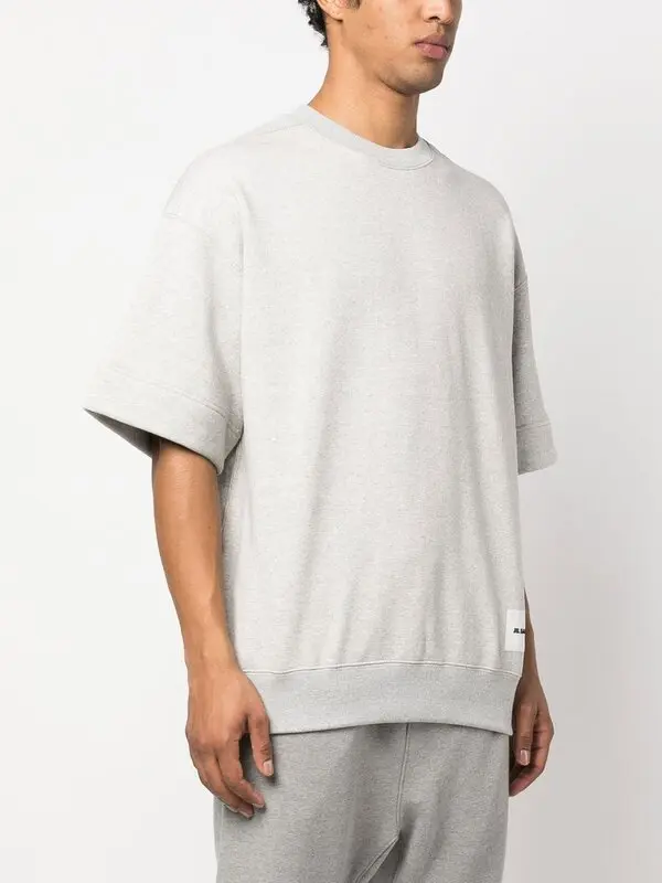 JIL SANDER Short-sleeve Cotton Sweatshirt
