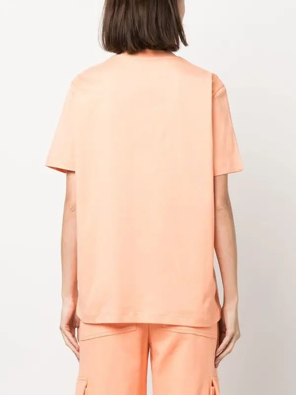 MSGM Logo-embroidered Cotton T-shirt