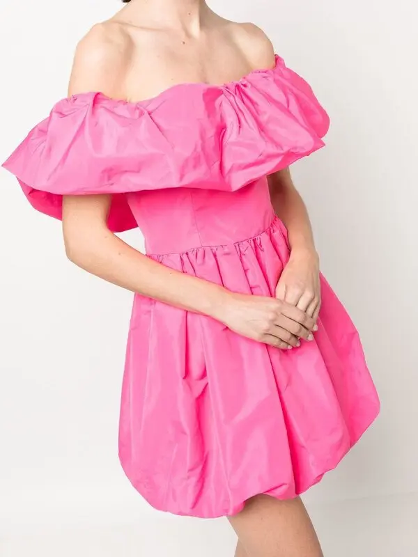 MSGM Ruffled Off-shoulder Dress