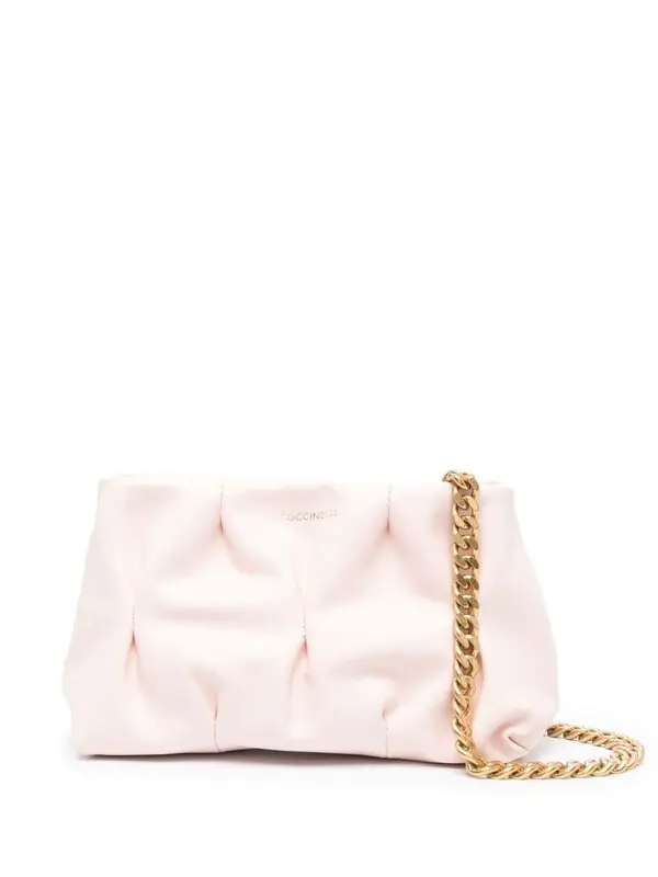 COCCINELLE Chain-handle Leather Satchel Bag - Pink