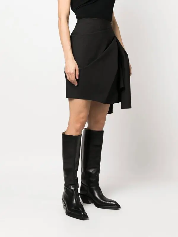Rick Owens Draped Mini Skirt
