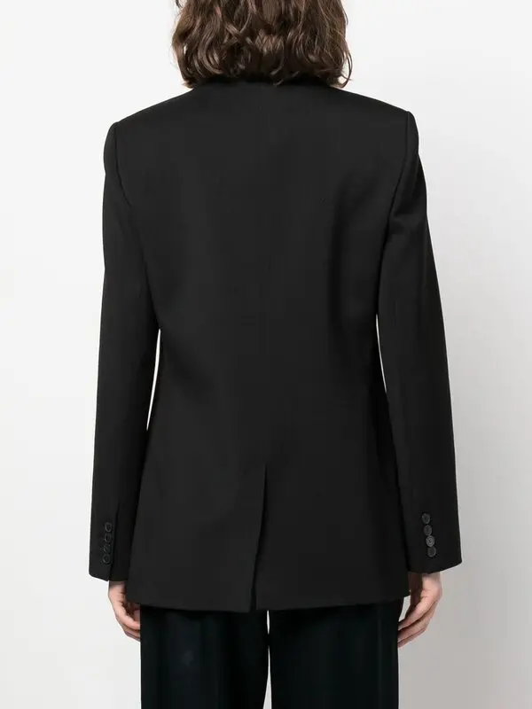 JOSEPH Single-breasted Wool Blazer - Black