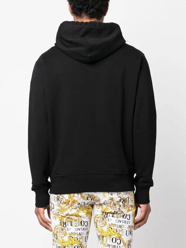 Versace Logo-print Zipped Hoodie
