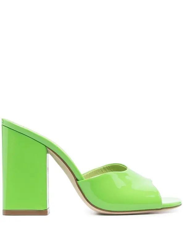 Paris Texas Nja Open-toe Mules - Green