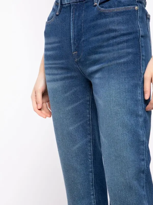 FRAME High-rise Straight-leg Jeans