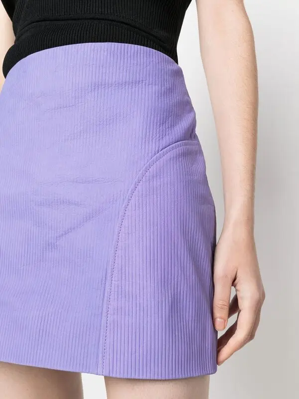 Remain Birger Christensen Corduroy Leather Mini Skirt