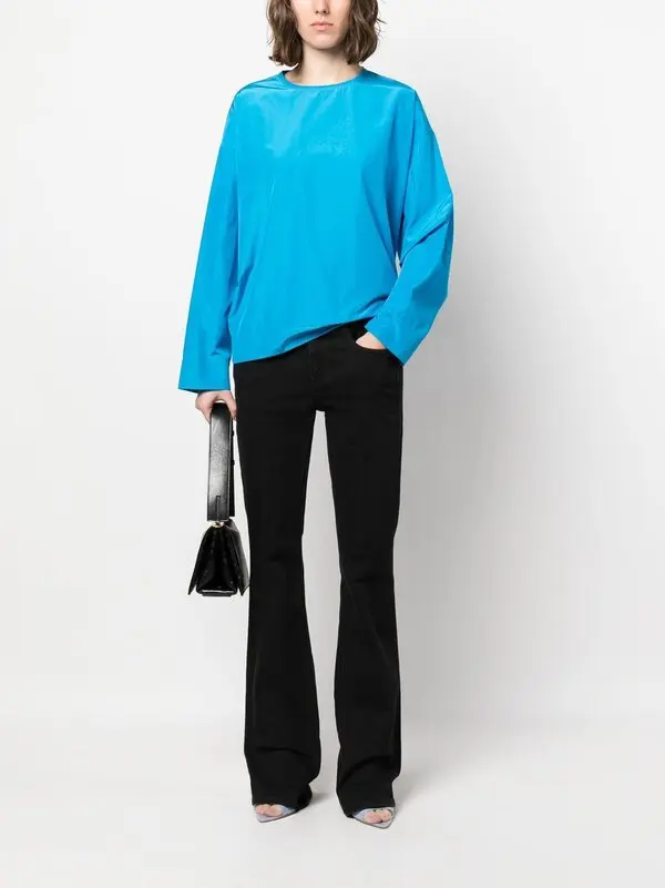 FORTE_FORTE Boxy Long-sleeve Blouse