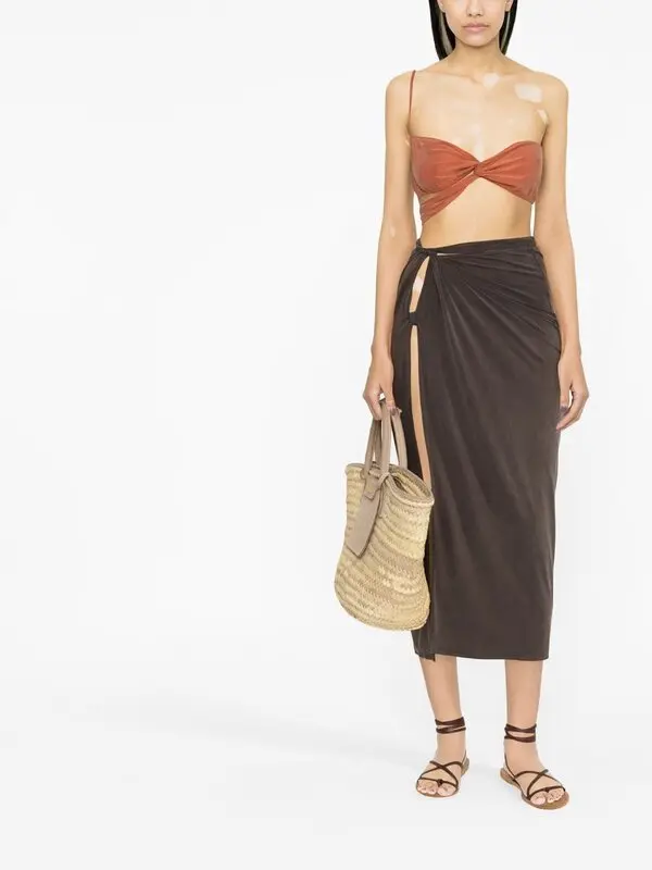 Jacquemus Le Bandeau Asymmetric Top - Red