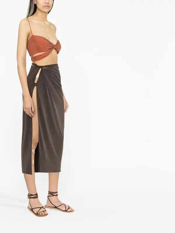Jacquemus Le Bandeau Asymmetric Top - Red