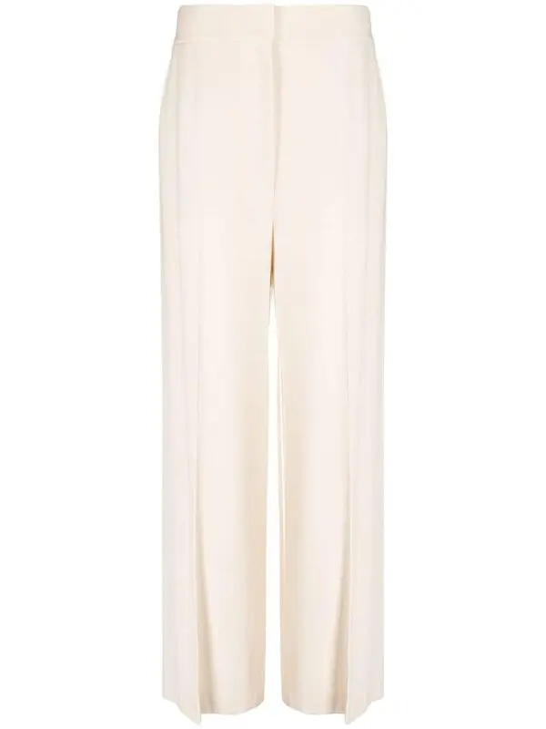Khaite High-waisted Wide-leg Trousers