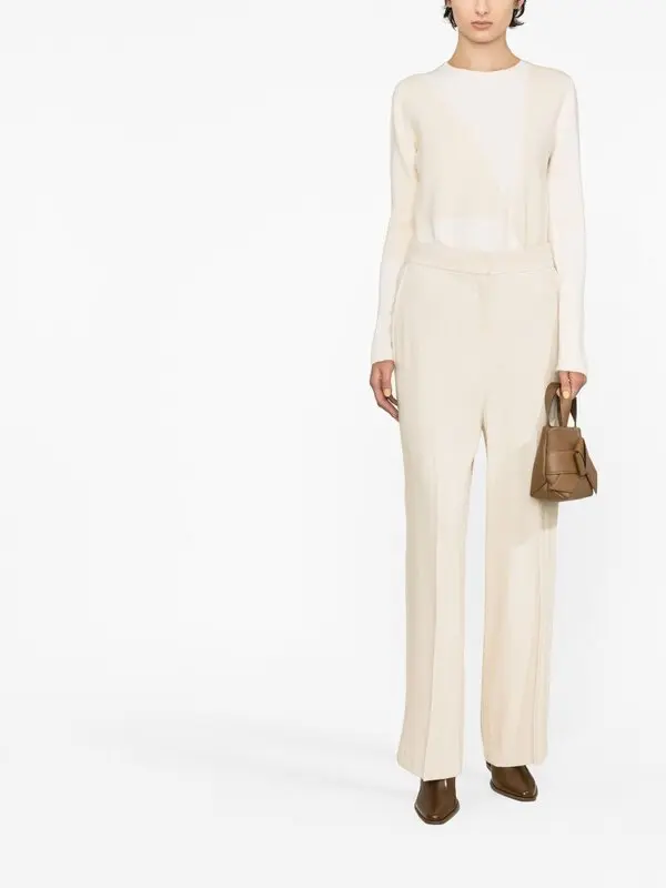 Khaite High-waisted Wide-leg Trousers