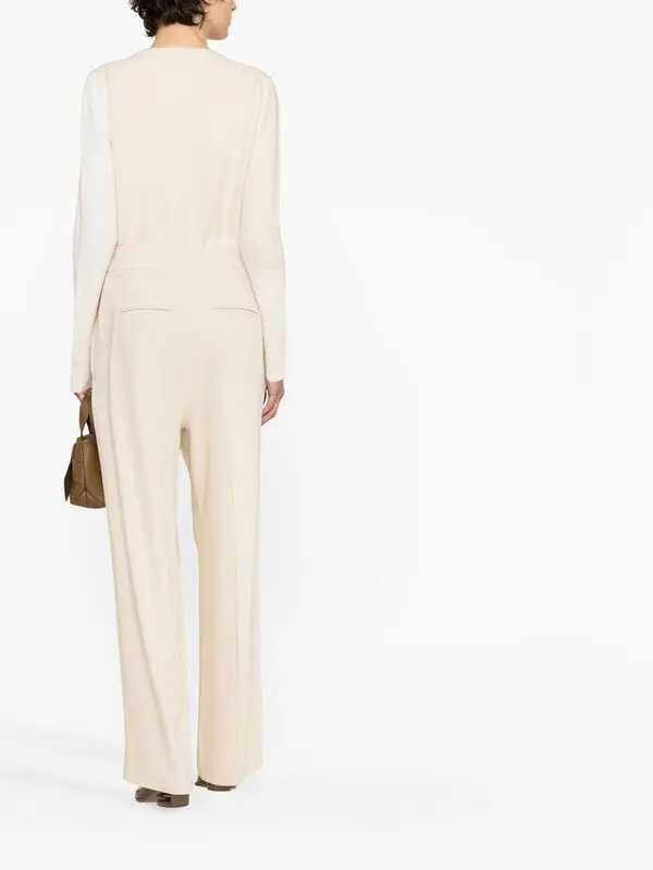 Khaite High-waisted Wide-leg Trousers
