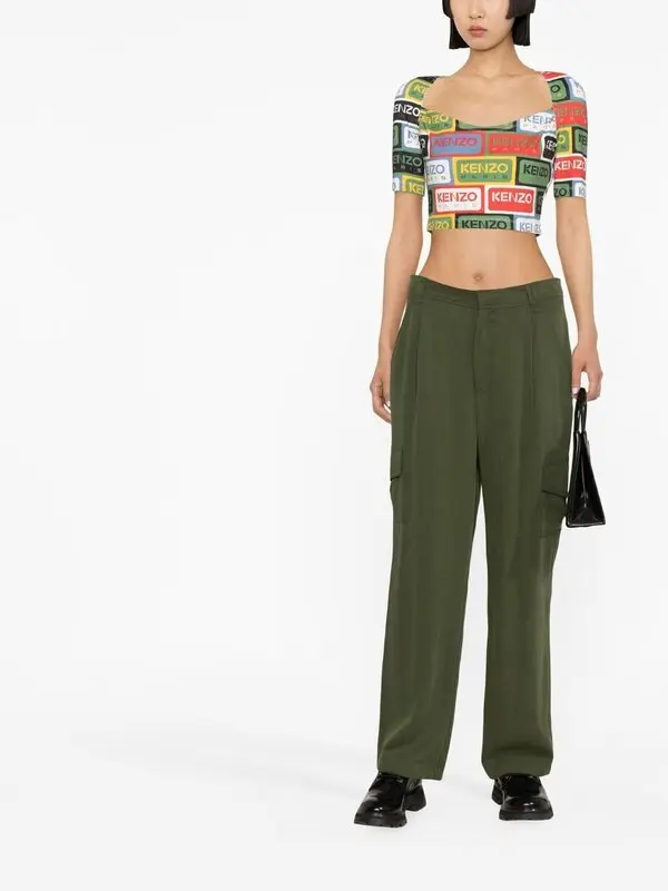 Kenzo Logo-print Crop Top