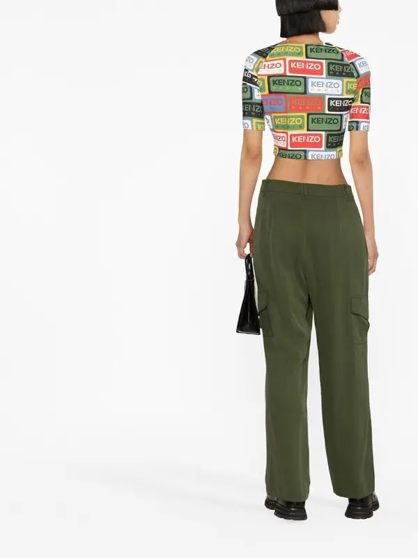 Kenzo Logo-print Crop Top