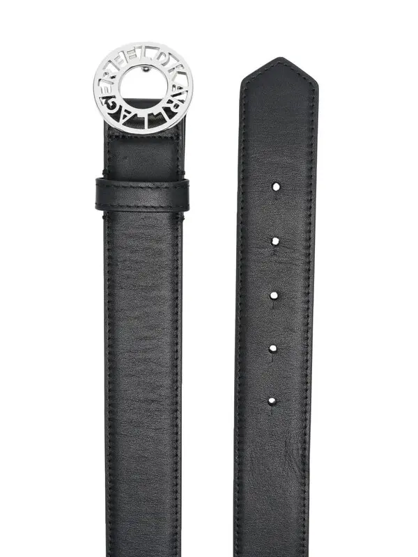 Karl Lagerfeld Leather Belt With Logo Buckle