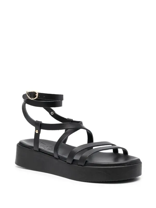 ANCIENT GREEK SANDALS 40mm Aristea Strappy Sandals - Black