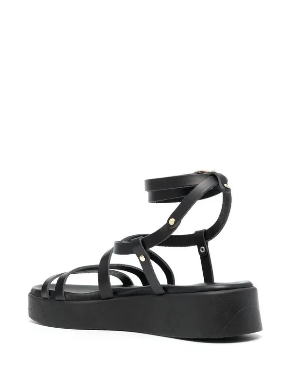ANCIENT GREEK SANDALS 40mm Aristea Strappy Sandals - Black