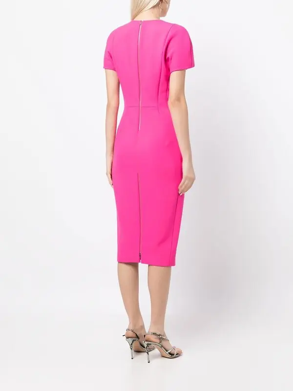 Victoria Beckham Tailored Midi Dress - Pink