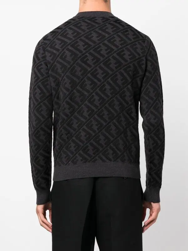 Fendi Ff Monogram-pattern Jumper