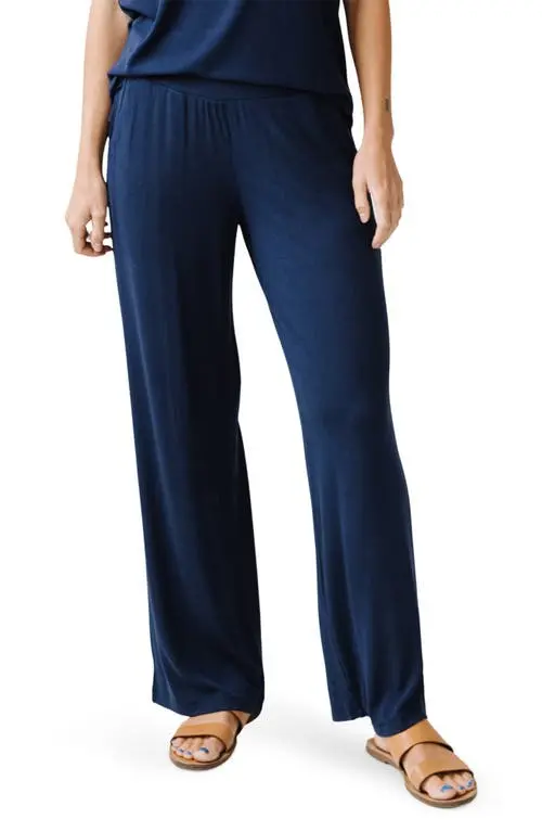 Cozy Earth Rib Pajama Pants - Navy