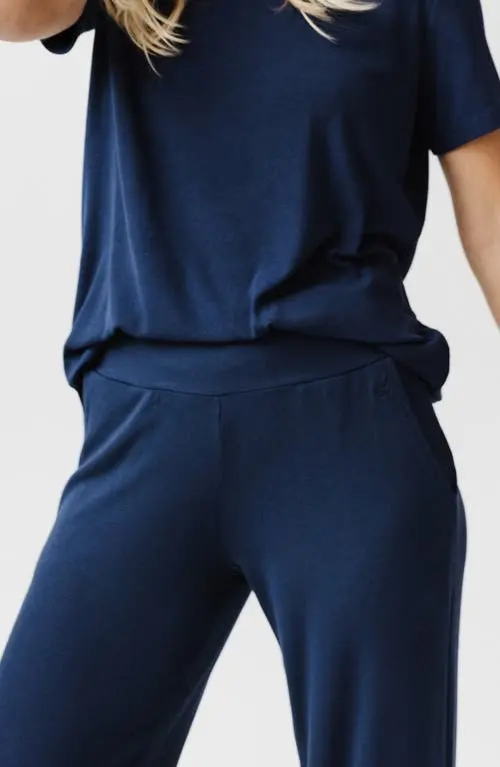 Cozy Earth Rib Pajama Pants - Navy