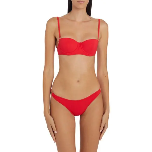Dolce & Gabbana Dg Logo Two-piece Swimsuit - Dark Orang