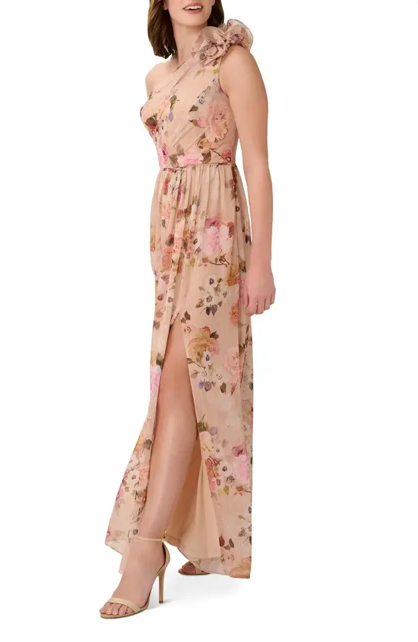 sachin and babi light blue dress Adrianna Papell Womens Chiffon Printed Wrap Dress, Black Multi, 4 US at  Amazon Women's Clothing store main image 0