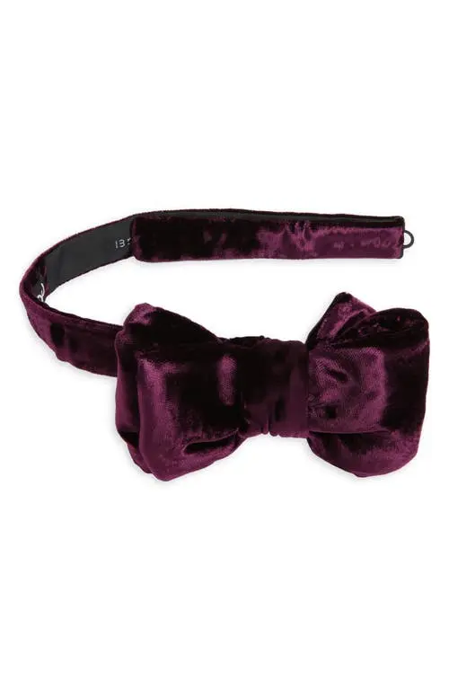 TOM FORD Velvet Bow Tie - Gv800 Aubergine
