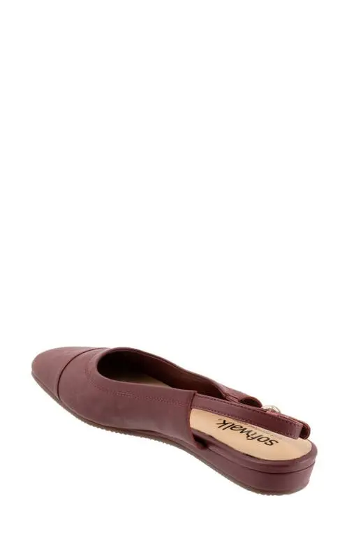 Softwalk Vittoria Slingback Flat - Mahogany